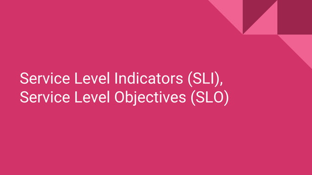 Overview of Site Reliability Engineering (SRE) & best practices | PDF