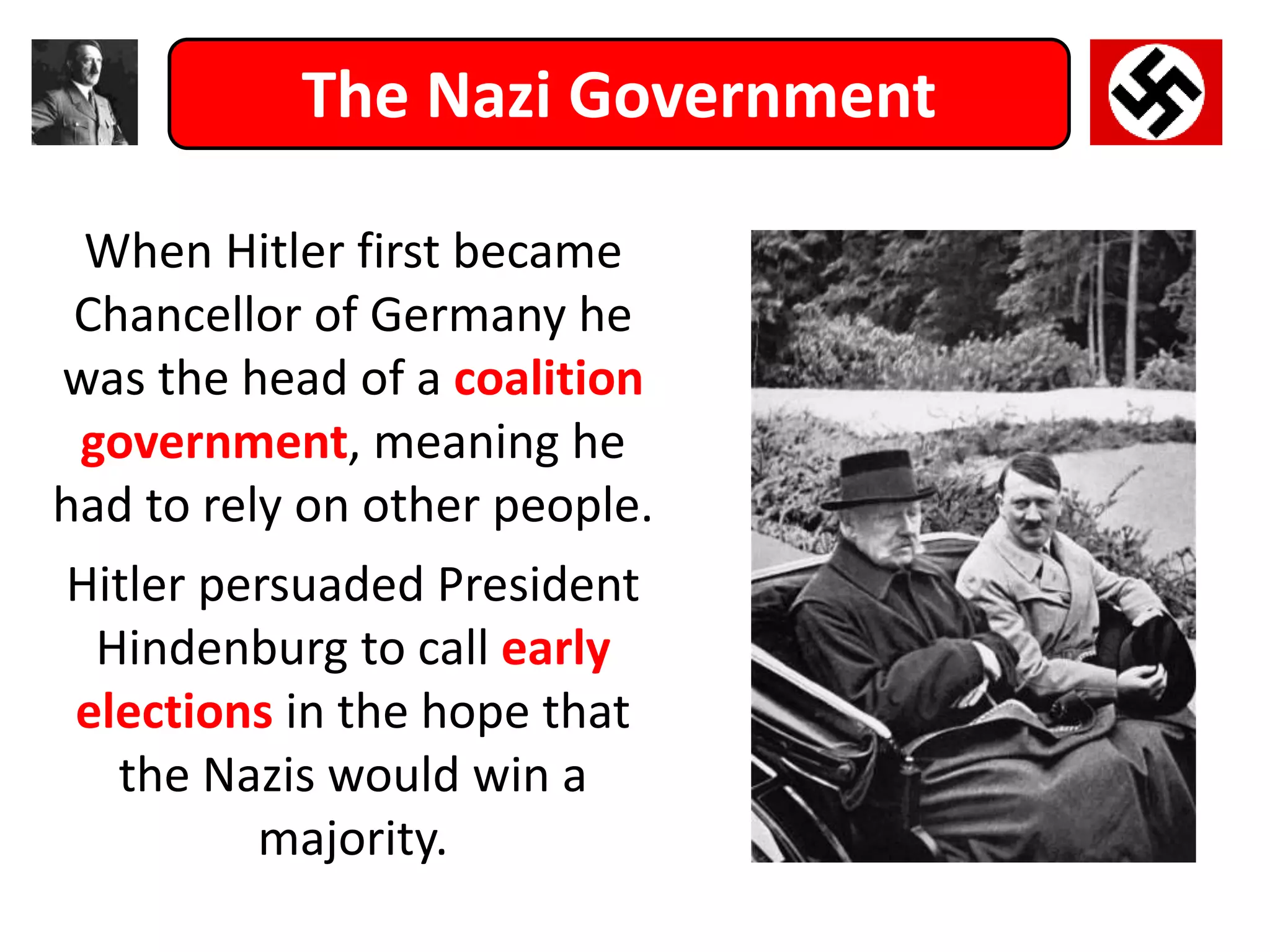 Hitler and Nazi Germany - the nazi government | PPT