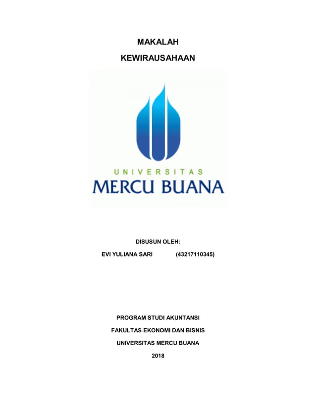 1. Usaha, Evi Yuliana Sari, Hapzi Ali, Kewirausahan, Universitas Mercu Buana, 2018 | PDF