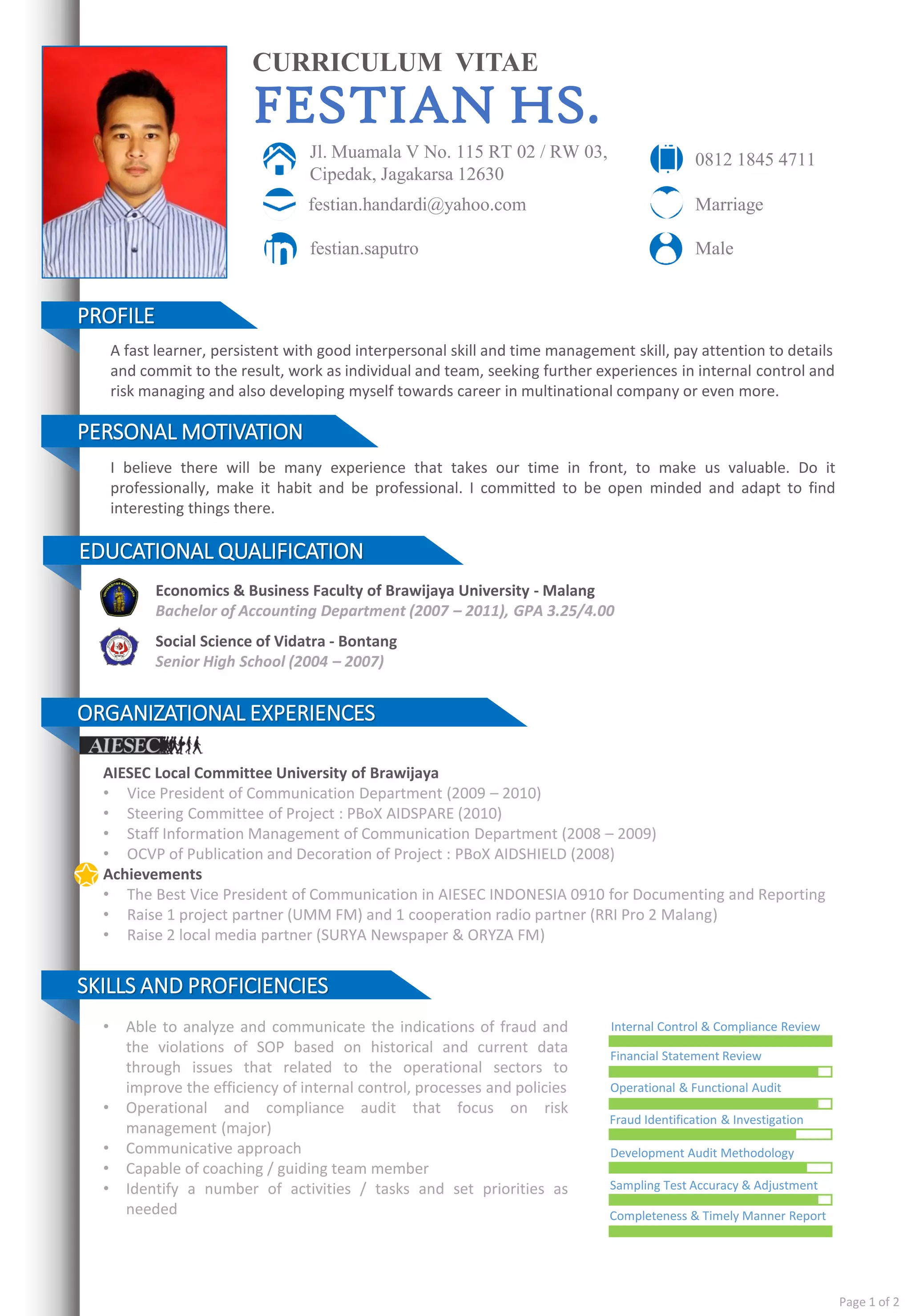 1. festian hs cv 2018 new | PDF