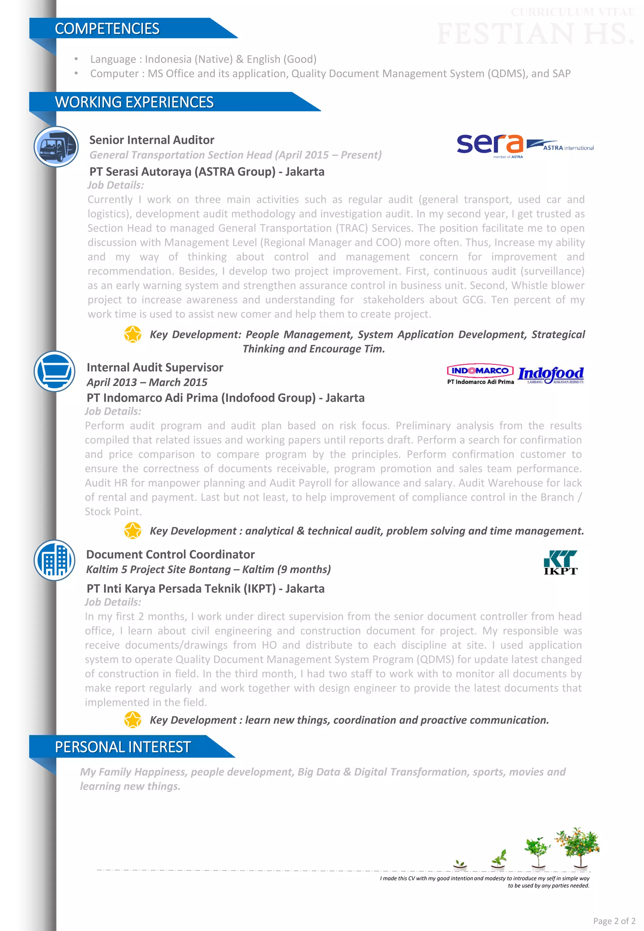 1. festian hs cv 2018 new | PDF