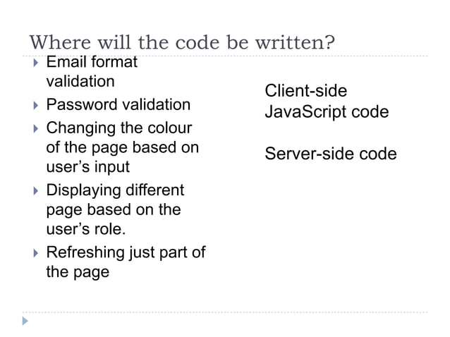 1. java script language fundamentals | PPT