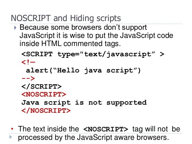 1. java script language fundamentals