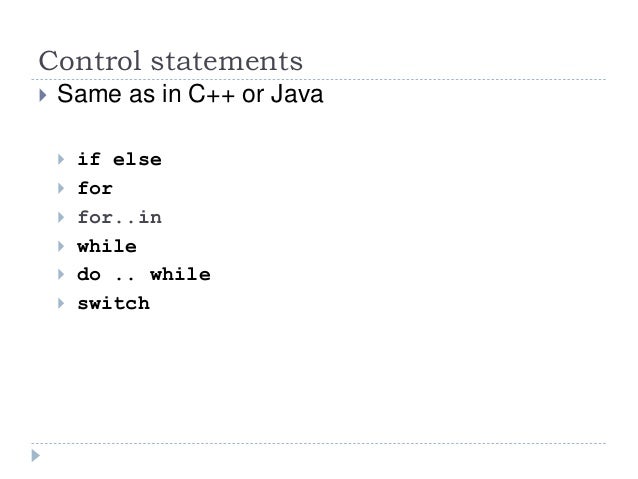 1. java script language fundamentals