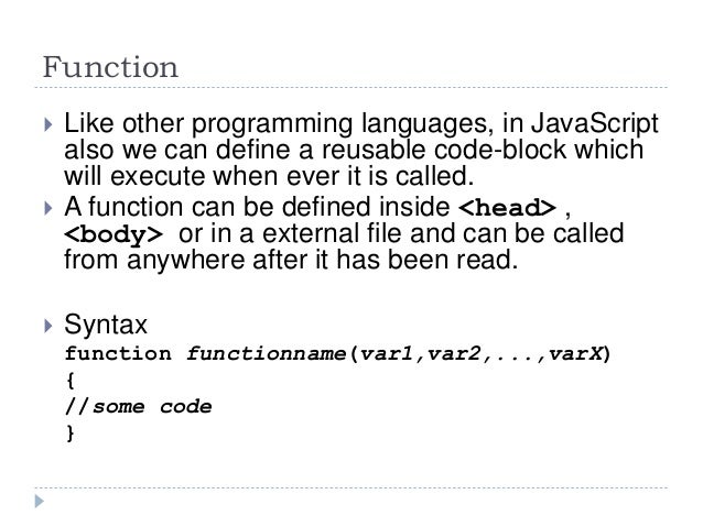 1. java script language fundamentals