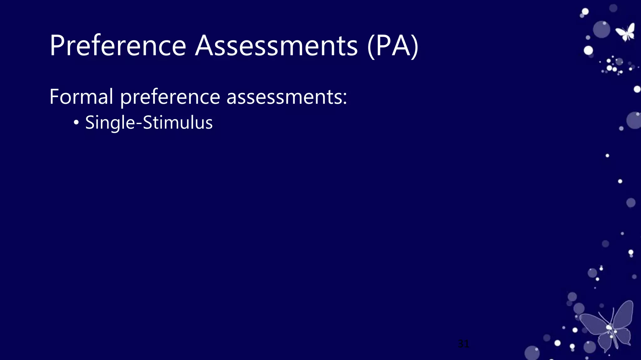 1. introduction what are preference assessments | PPTX