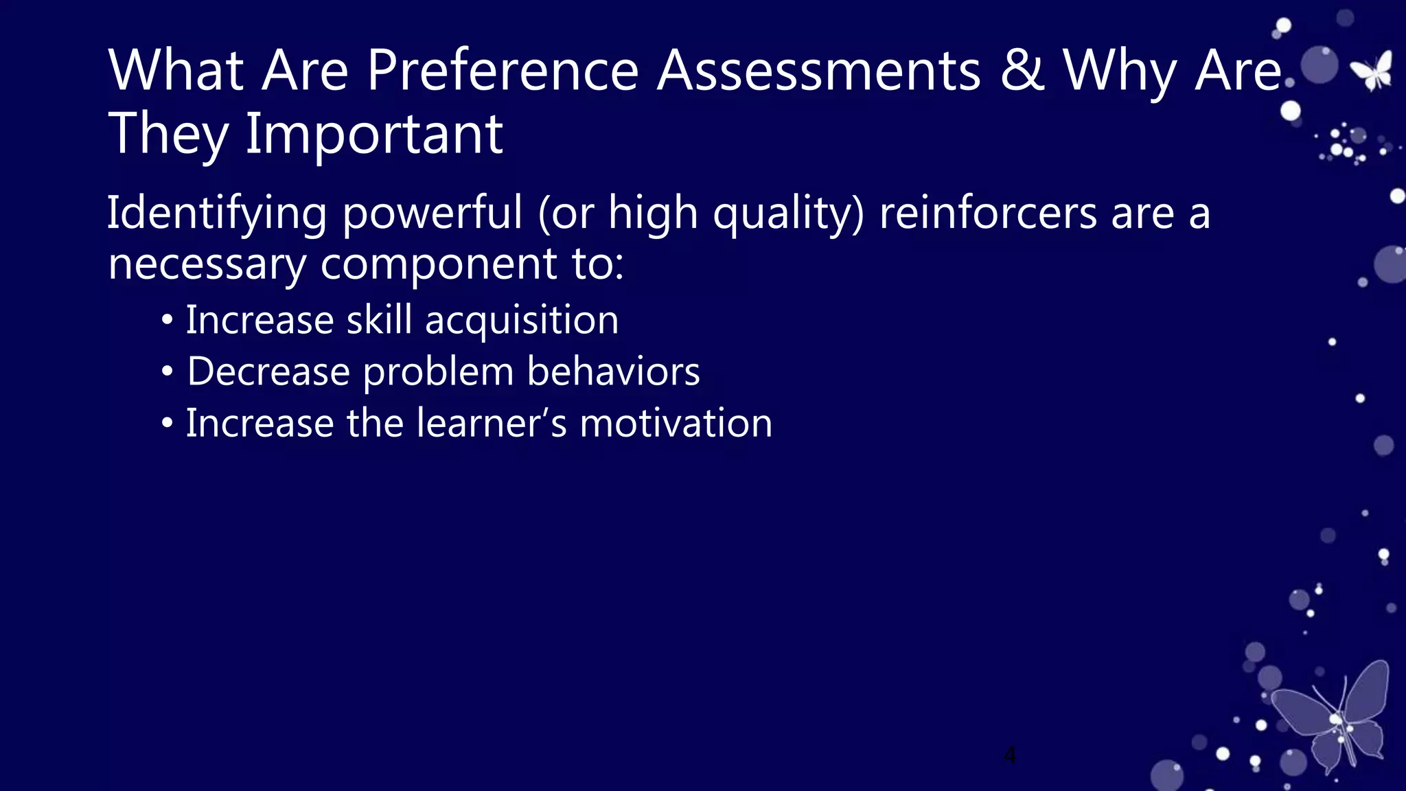 1. introduction what are preference assessments | PPTX