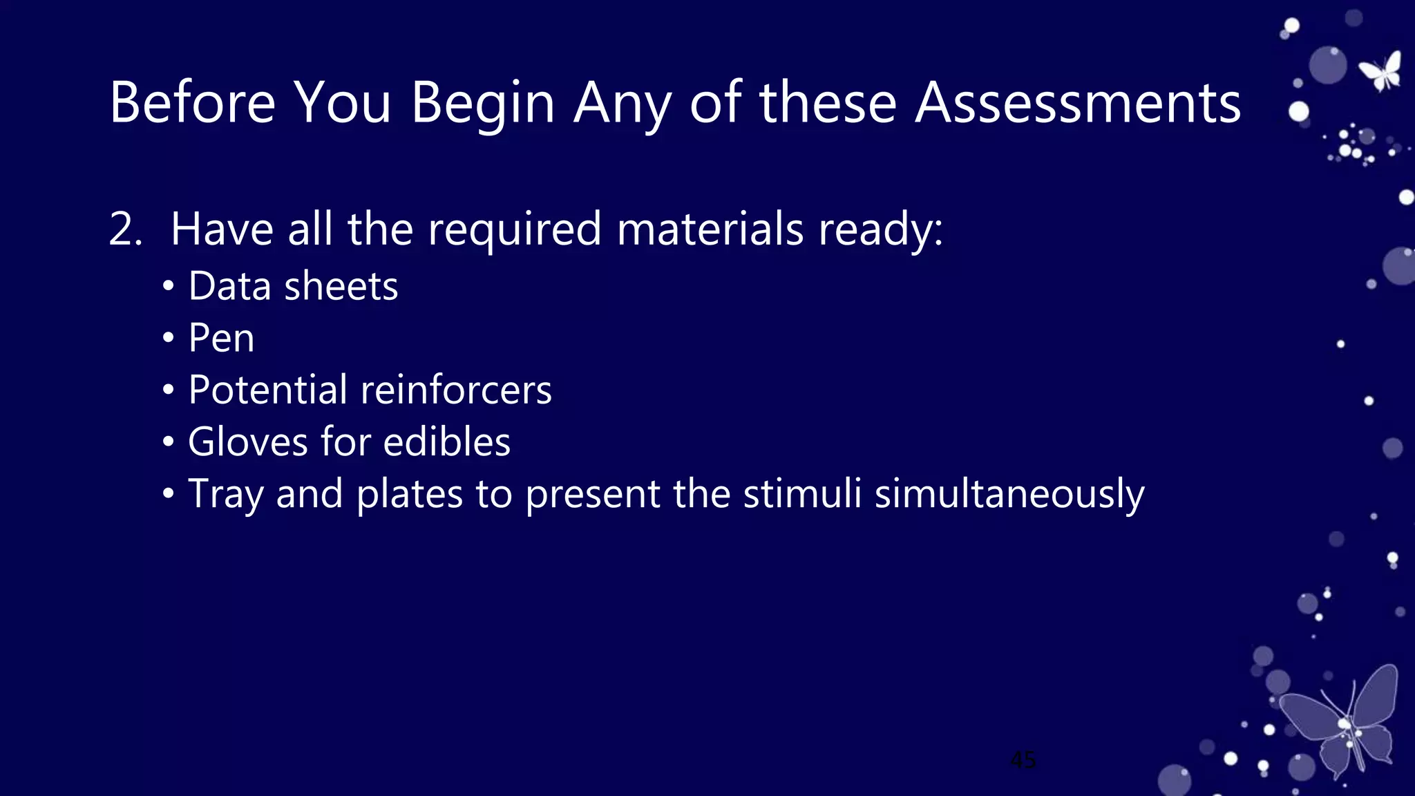 1. introduction what are preference assessments | PPTX
