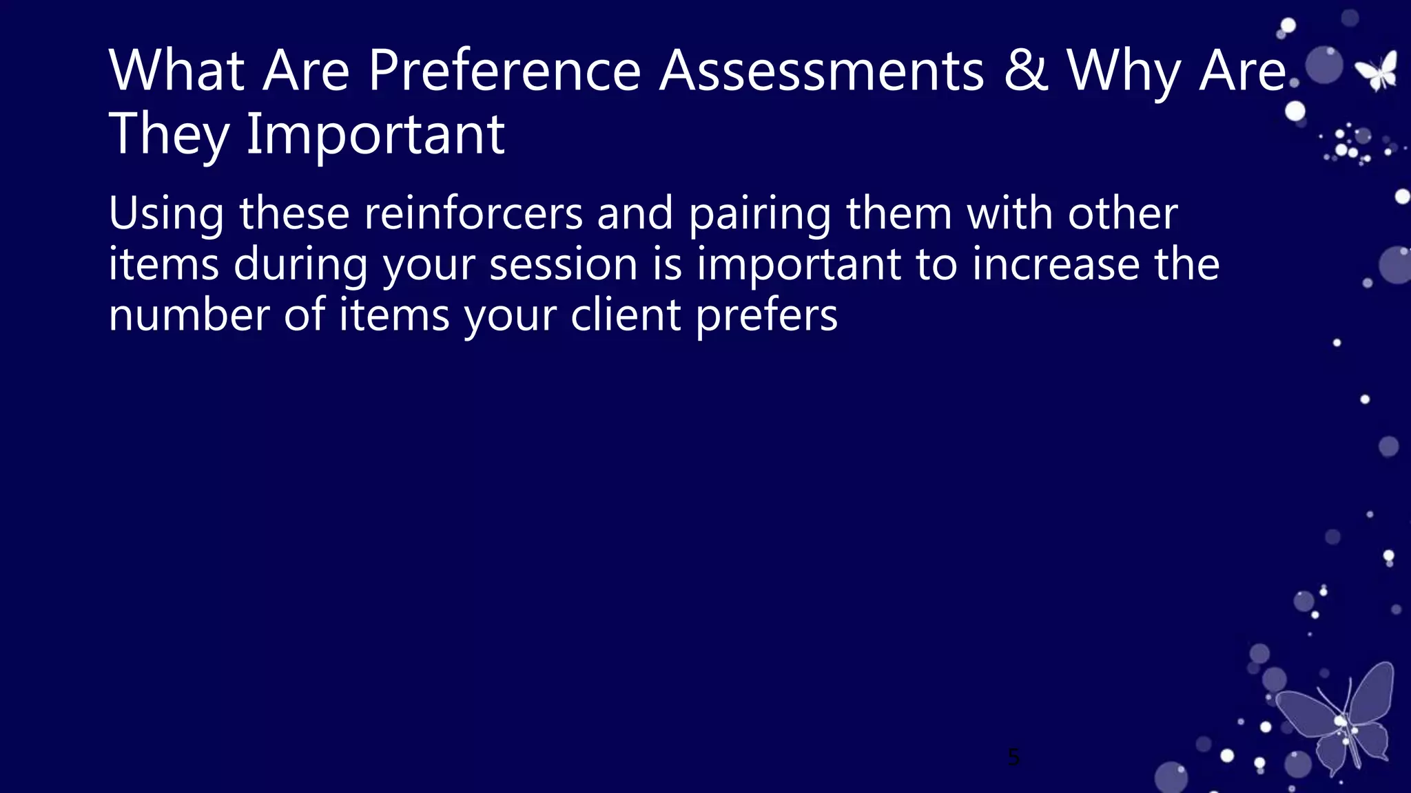 1. introduction what are preference assessments | PPTX