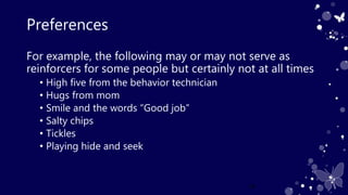 1. introduction what are preference assessments | PPT