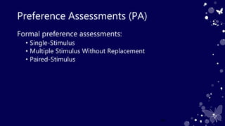1. introduction what are preference assessments | PPTX