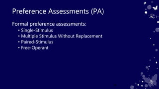 1. introduction what are preference assessments | PPTX