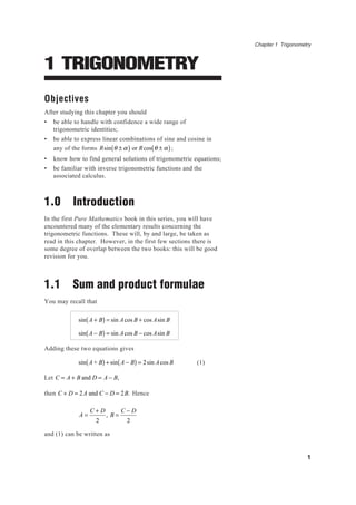 1.trigonometry Further Mathematics Zimbabwe Zimsec Cambridge | PDF