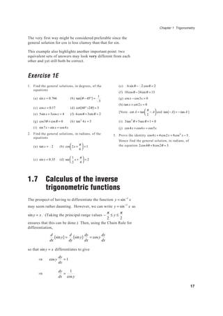 1.trigonometry Further Mathematics Zimbabwe Zimsec Cambridge | PDF