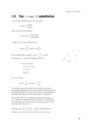 1.trigonometry Further Mathematics Zimbabwe Zimsec Cambridge | PDF
