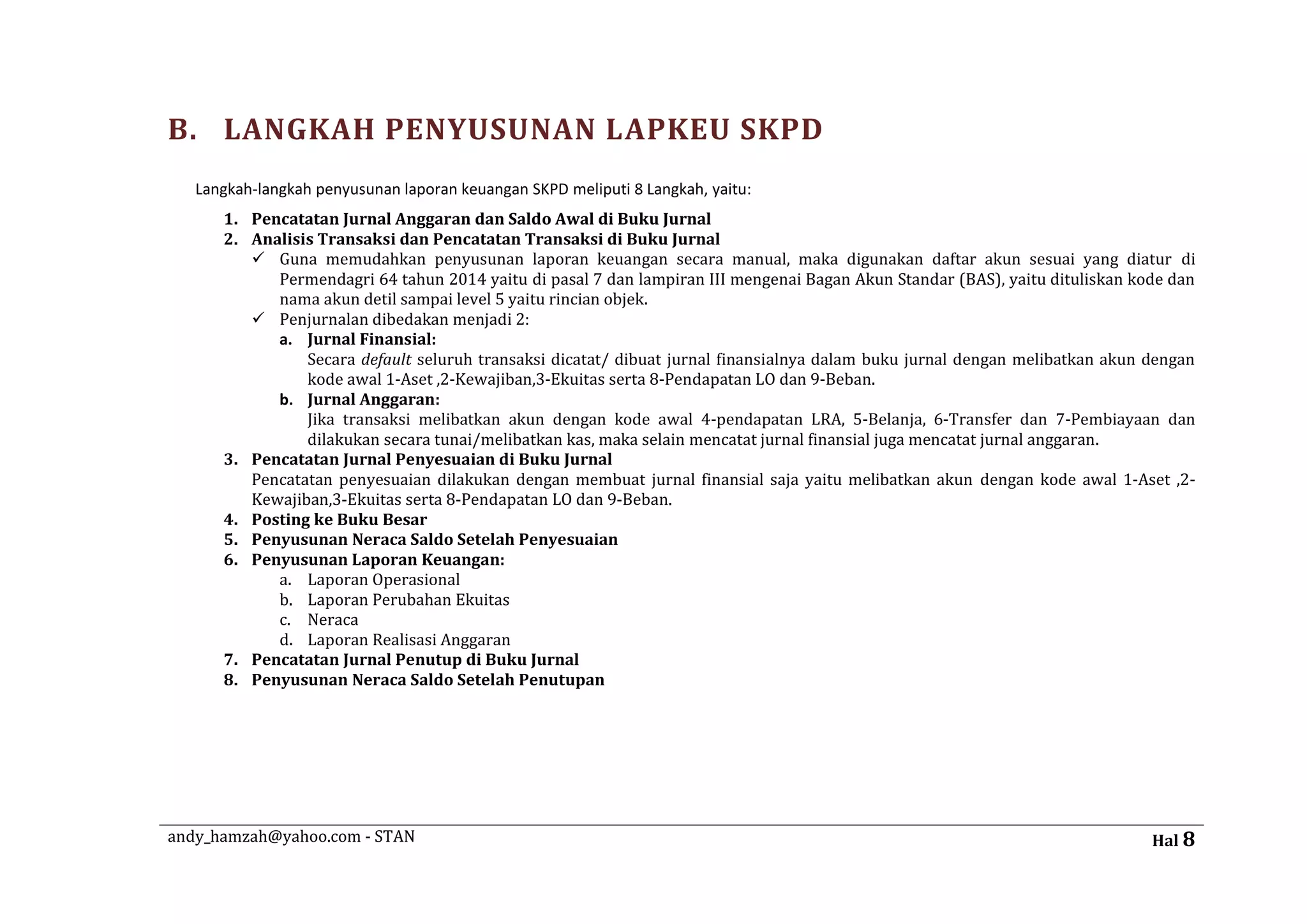 1.1 latihan i kasus penyusunan lap keu skpd andy 140404 | PDF