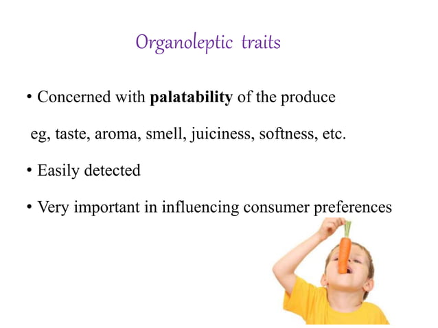 BREEDING FOR QUALITY TRAITS IN VEGETABLE CROPS | PPTX | Agriculture ...