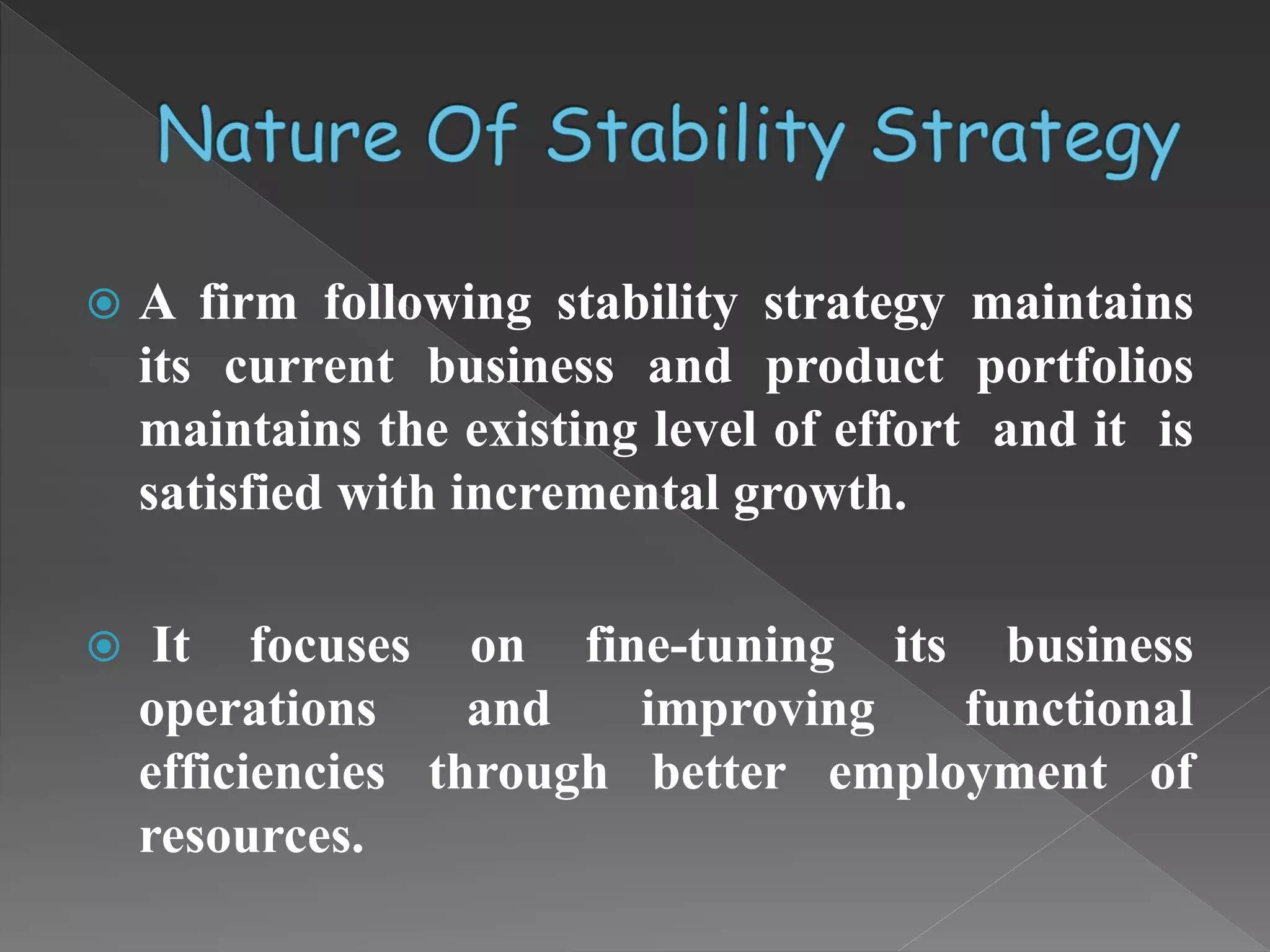 Stability | PPTX | Business | Business and Finance
