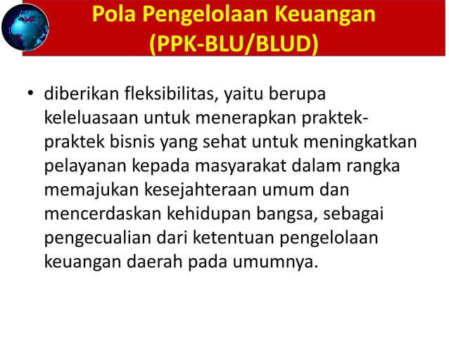Ketentuan Penerapan BLU-BLUD_ Materi Workshop "Penyusunan RENCANA BISNIS & ANGGARAN BLU-BLUD" | PPT