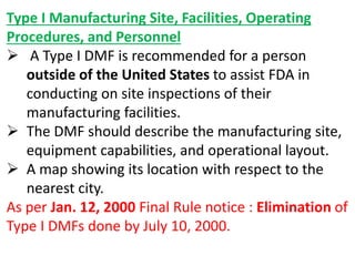 Drug Master File submissions | PPTX