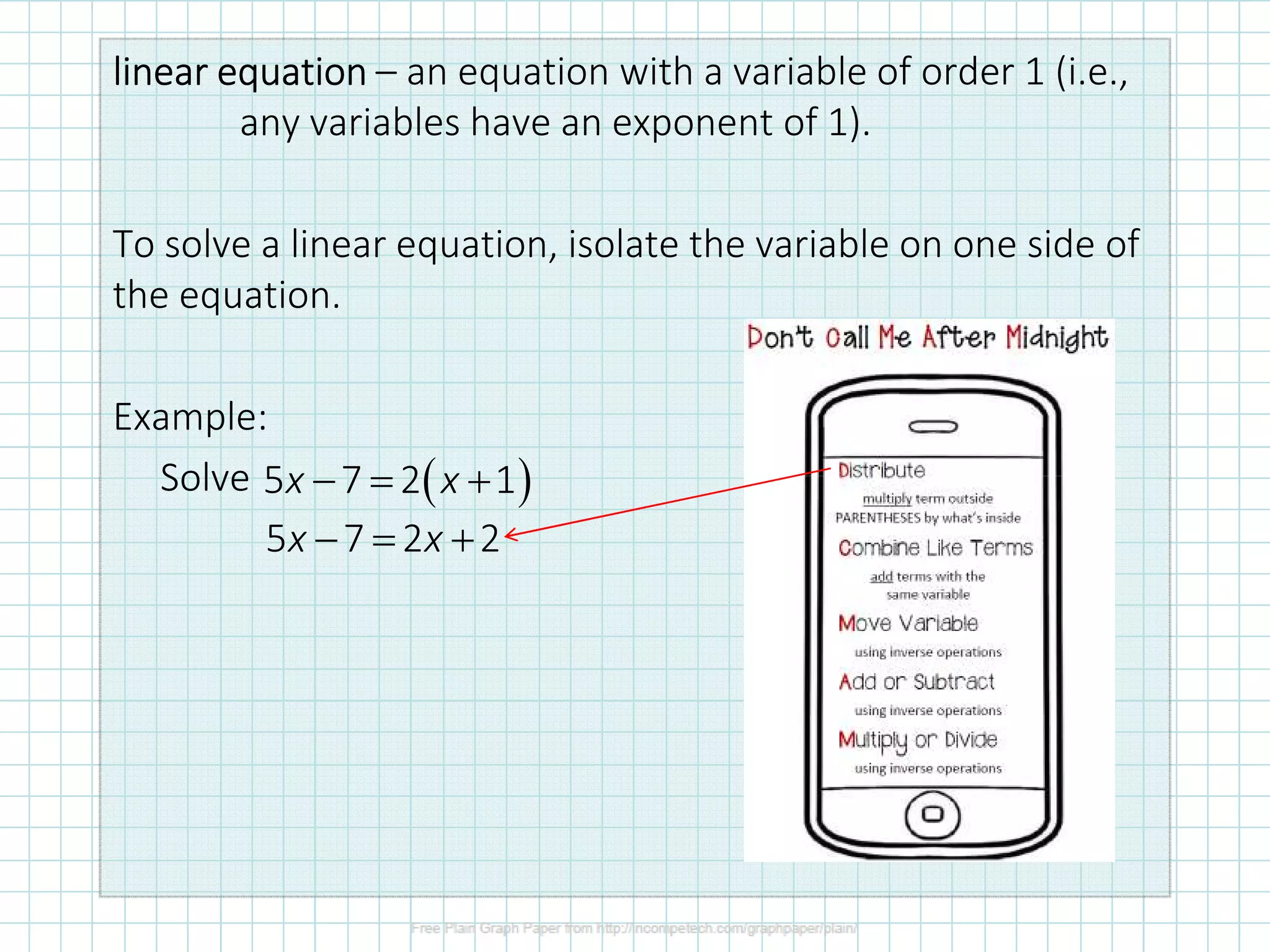 1.1 Linear and Literal Equations | PDF