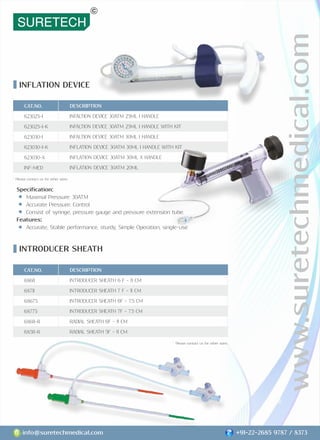 Cardiology Equipment By Suretech Medical Inc | PDF