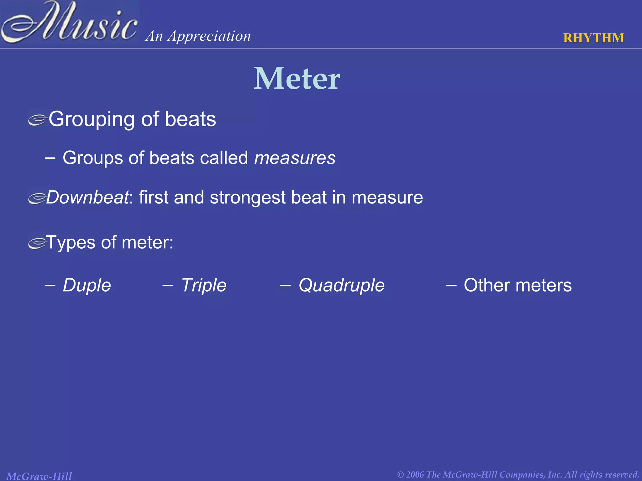 Music: An Appreciation- Elements of Music | PPS