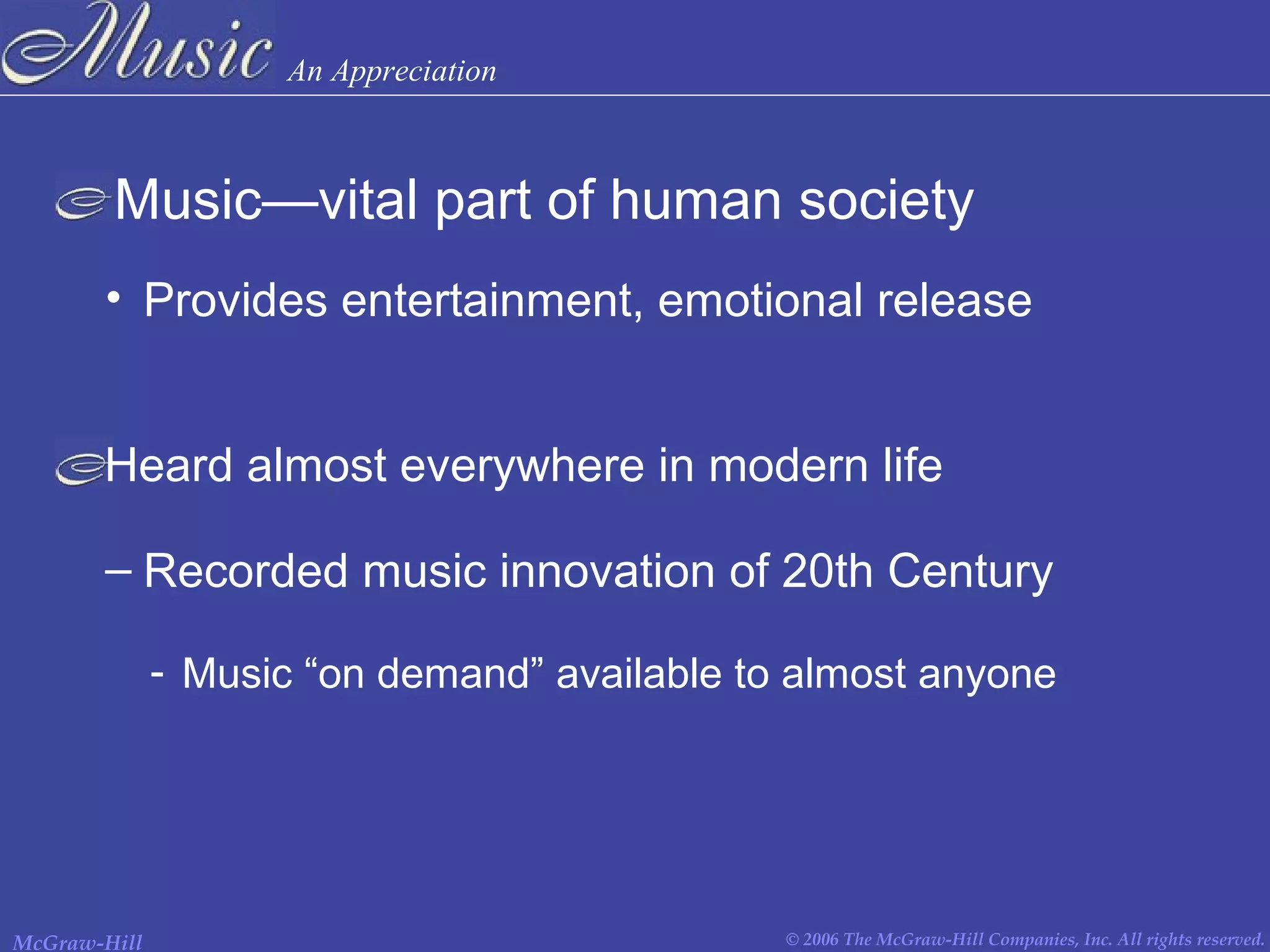 Music: An Appreciation- Elements of Music | PPS