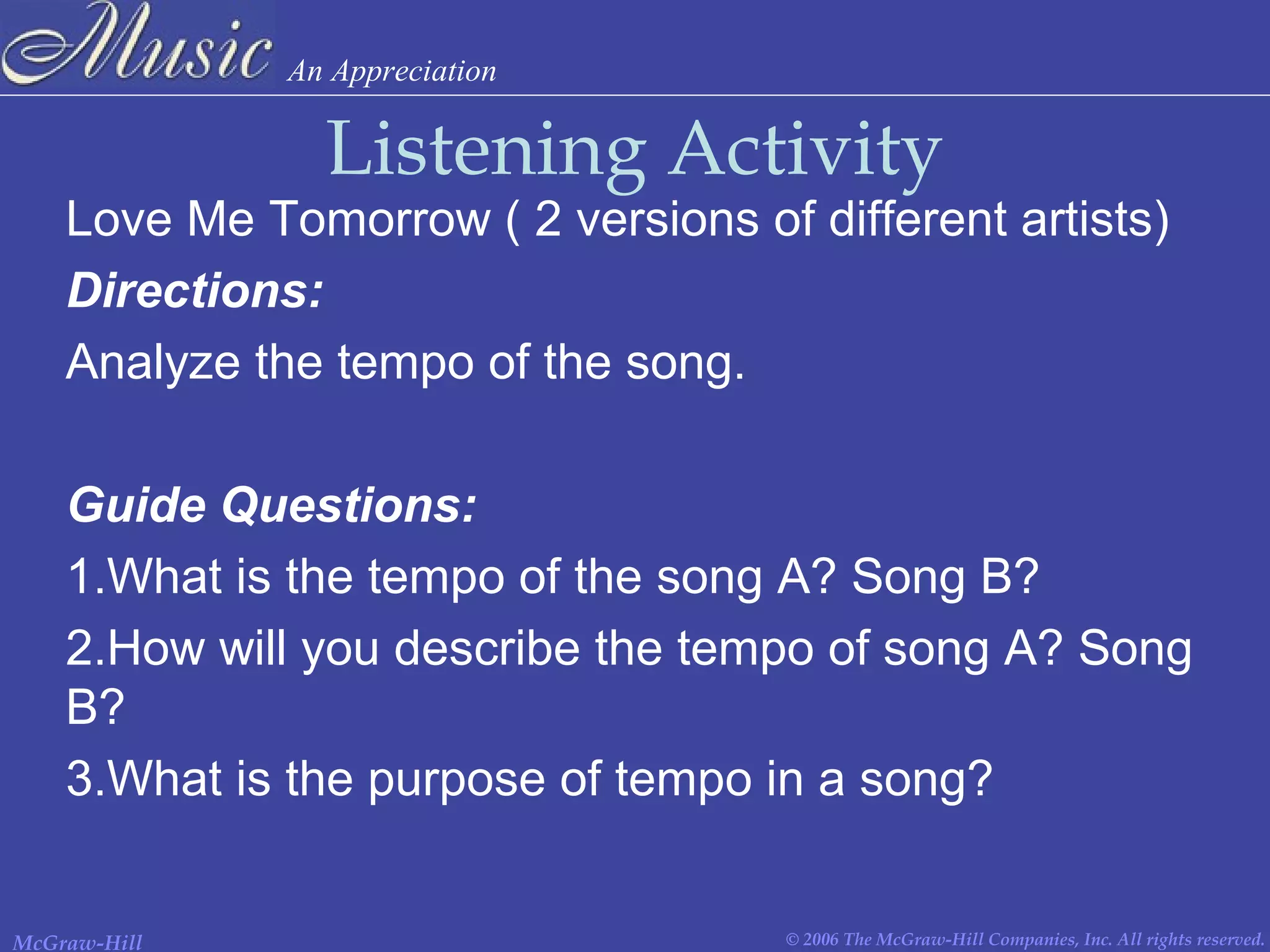 Music: An Appreciation- Elements of Music | PPS