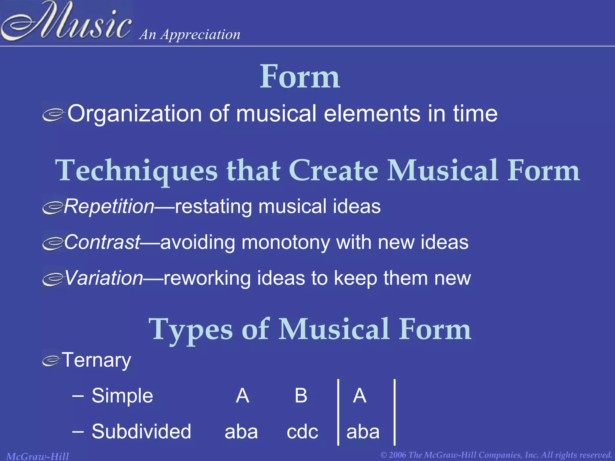 Music: An Appreciation- Elements of Music | PPS