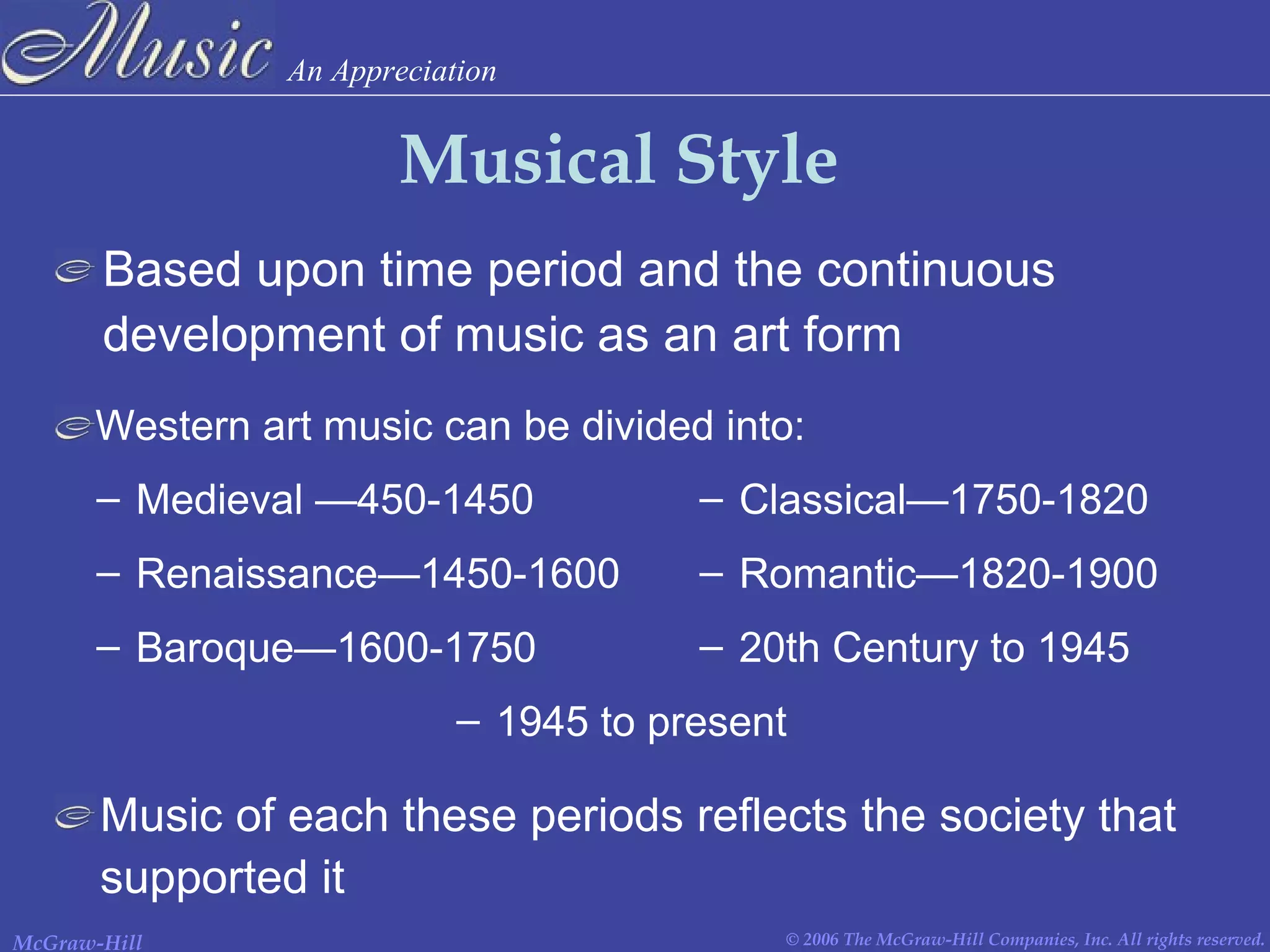 Music: An Appreciation- Elements of Music | PPS