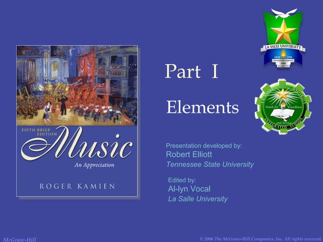 Music: An Appreciation- Elements of Music | PPS
