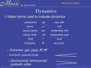 Music: An Appreciation- Elements of Music | PPS