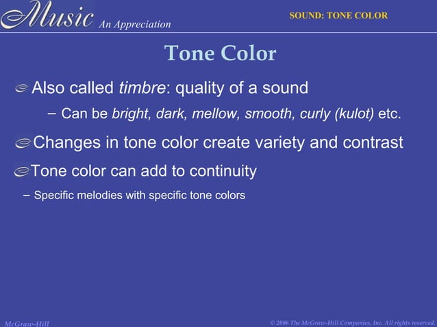 Music: An Appreciation- Elements of Music | PPS