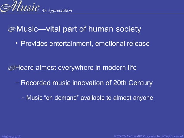 Music: An Appreciation- Elements of Music | PPS