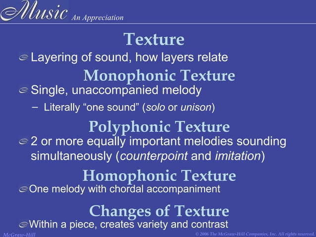 Music: An Appreciation- Elements of Music | PPS