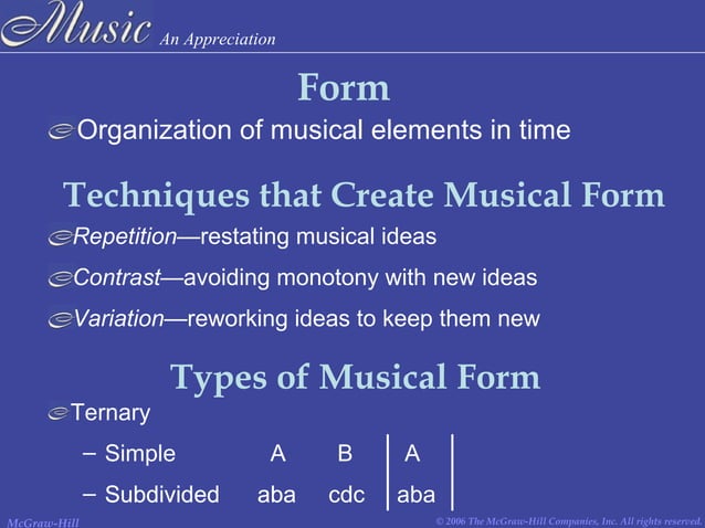 Music: An Appreciation- Elements of Music | PPS