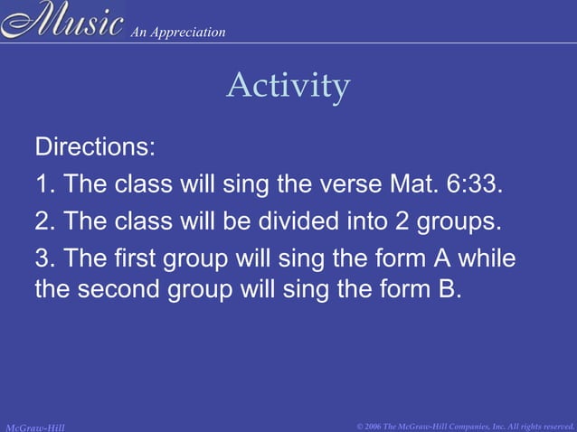 Music: An Appreciation- Elements of Music | PPS