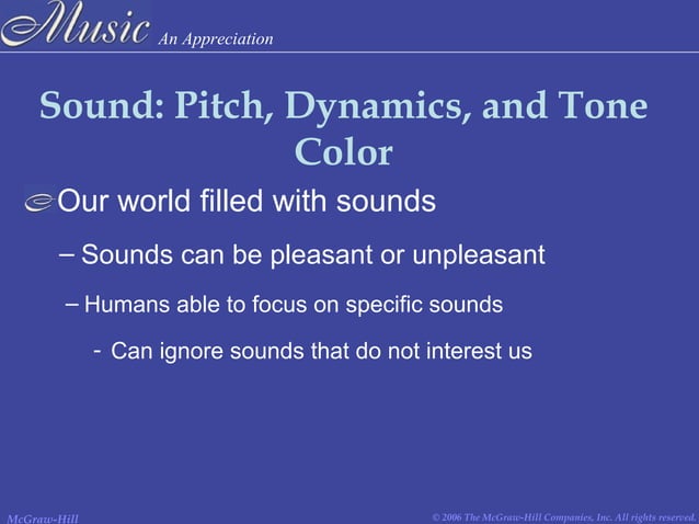 Music: An Appreciation- Elements of Music | PPS