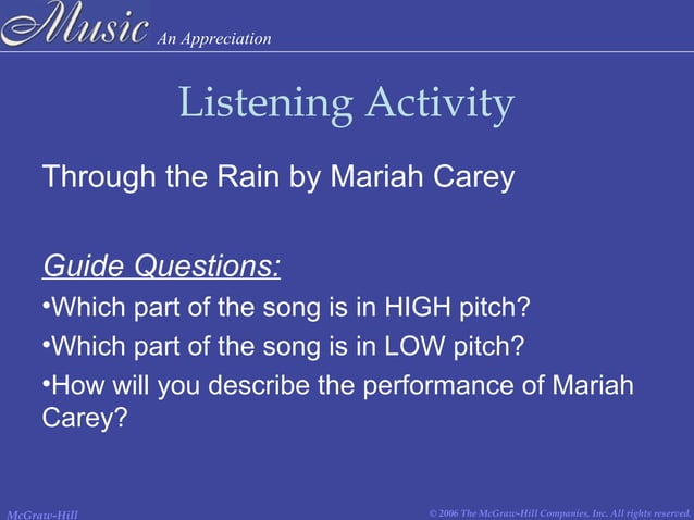 Music: An Appreciation- Elements of Music | PPS