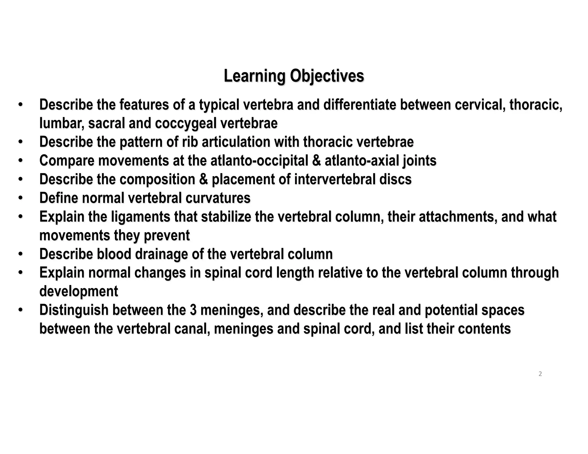 1. vertebral column | PDF