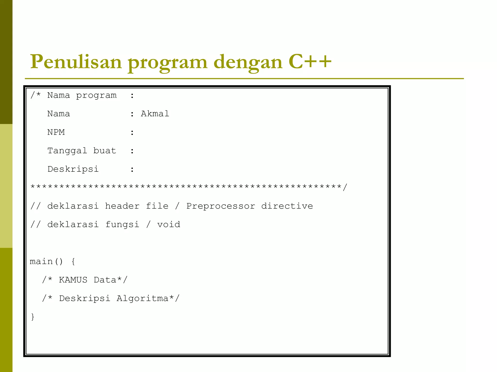 1. Algoritma, Struktur Data dan Pemrograman Terstruktur | PDF