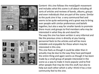 1. research zine | PPTX | Music | Entertainment