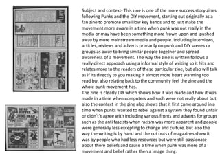 1. research zine | PPTX | Music | Entertainment