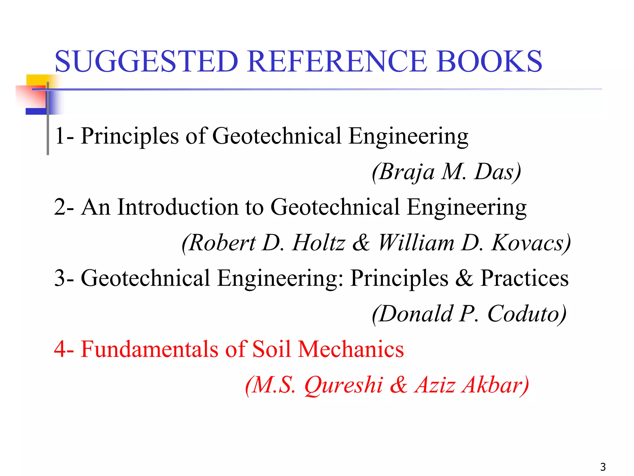 Geotechnical Engineering-I [Lec #1: Introduction] | PPSX