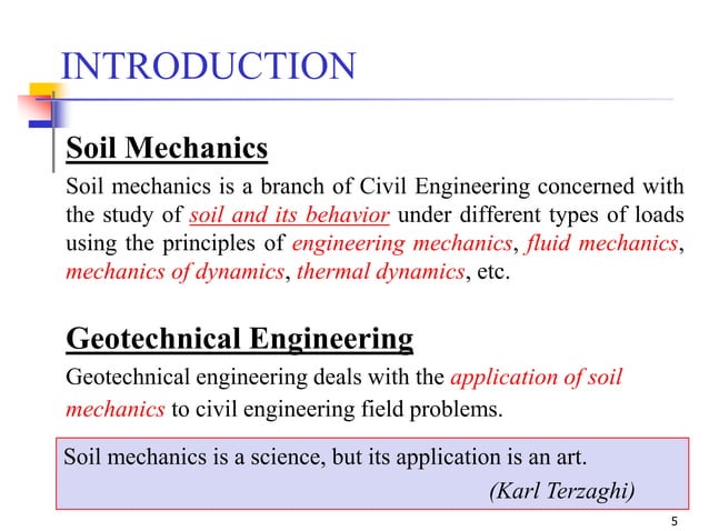 Geotechnical Engineering-I [Lec #1: Introduction] | PPSX | Civil Engineering Industry | Industries