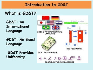 Geometrical Dimensioning & Tolerancing, GD&T Course. Day1 | PPTX