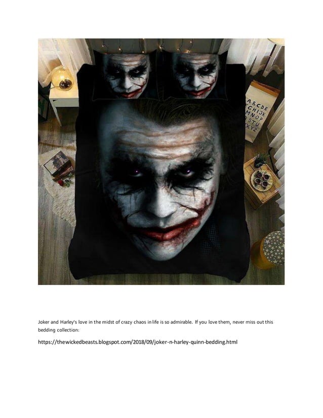 Joker n Harley Quinn bedding | DOCX