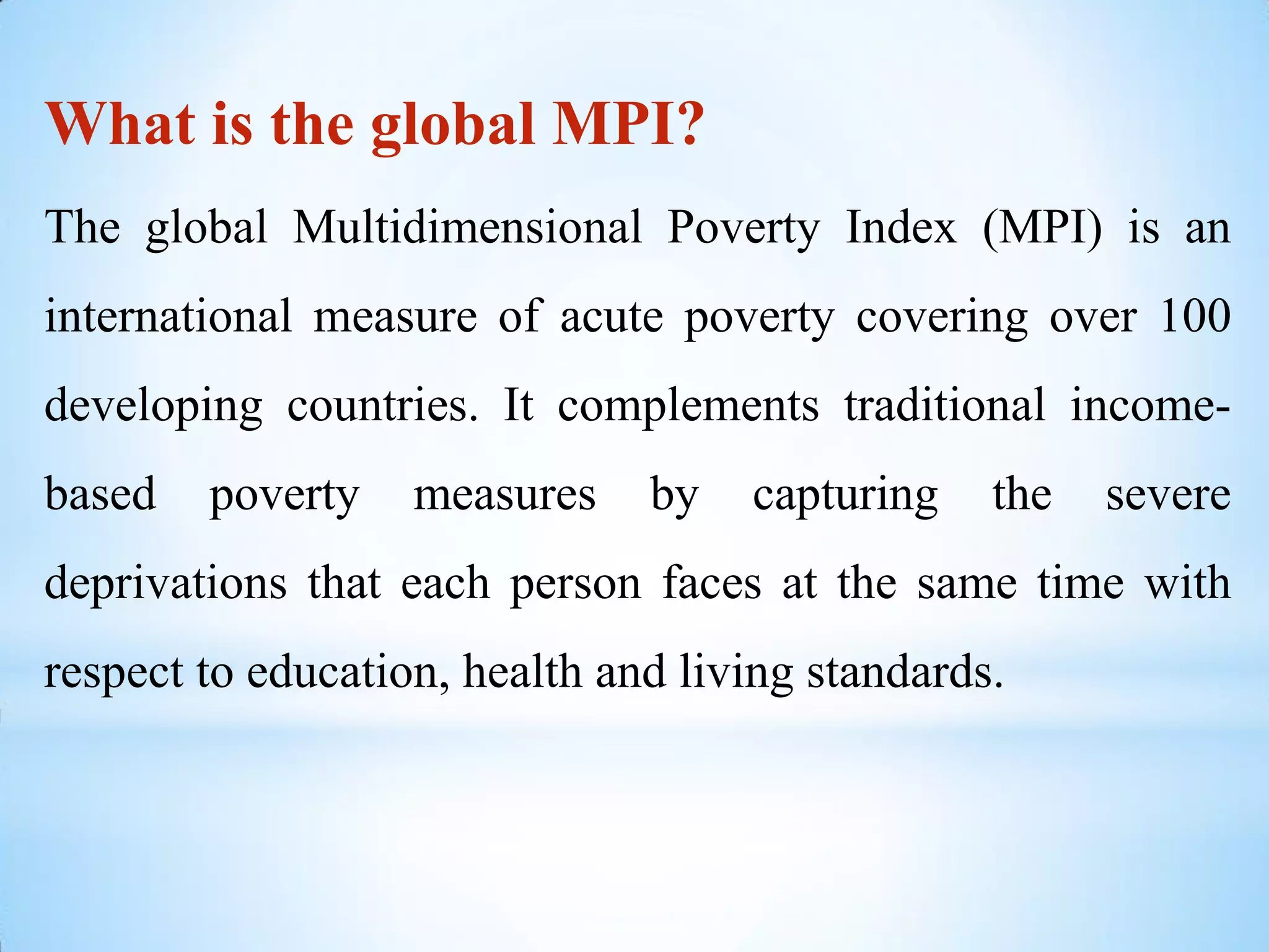IAOS 2018 - Global Multidimensional Poverty Index in Jordan, M. Dawas | PDF