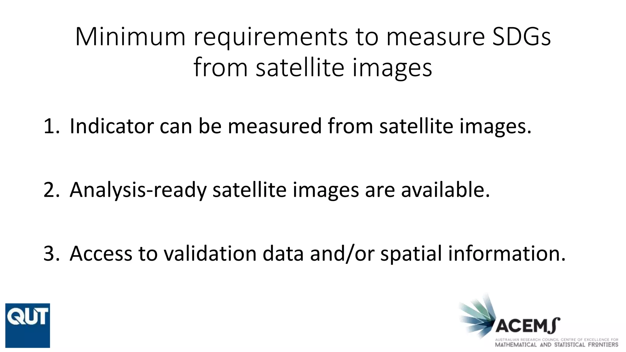 IAOS 2018 - Satellite imagery analysis for Sustainable Development ...